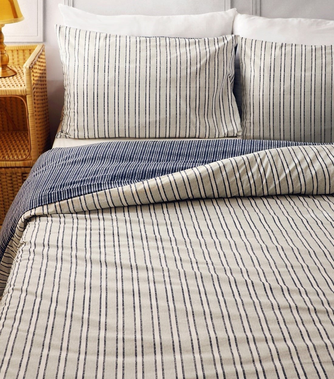 Jogo de Cama LOUIS STRIPE | ELLE – LusaTêxtil